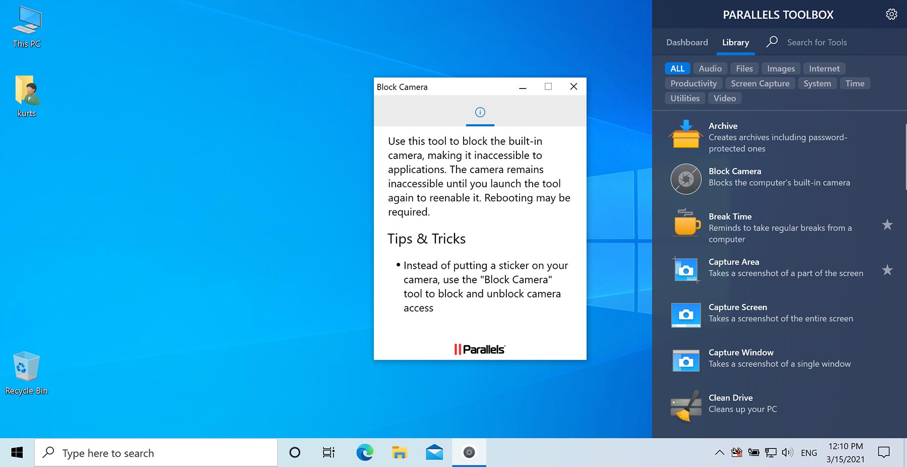 Parallels Toolbox for Mac 和 Parallels Toolbox for Windows：适用于 Mac 和 Windows 的一键式工具